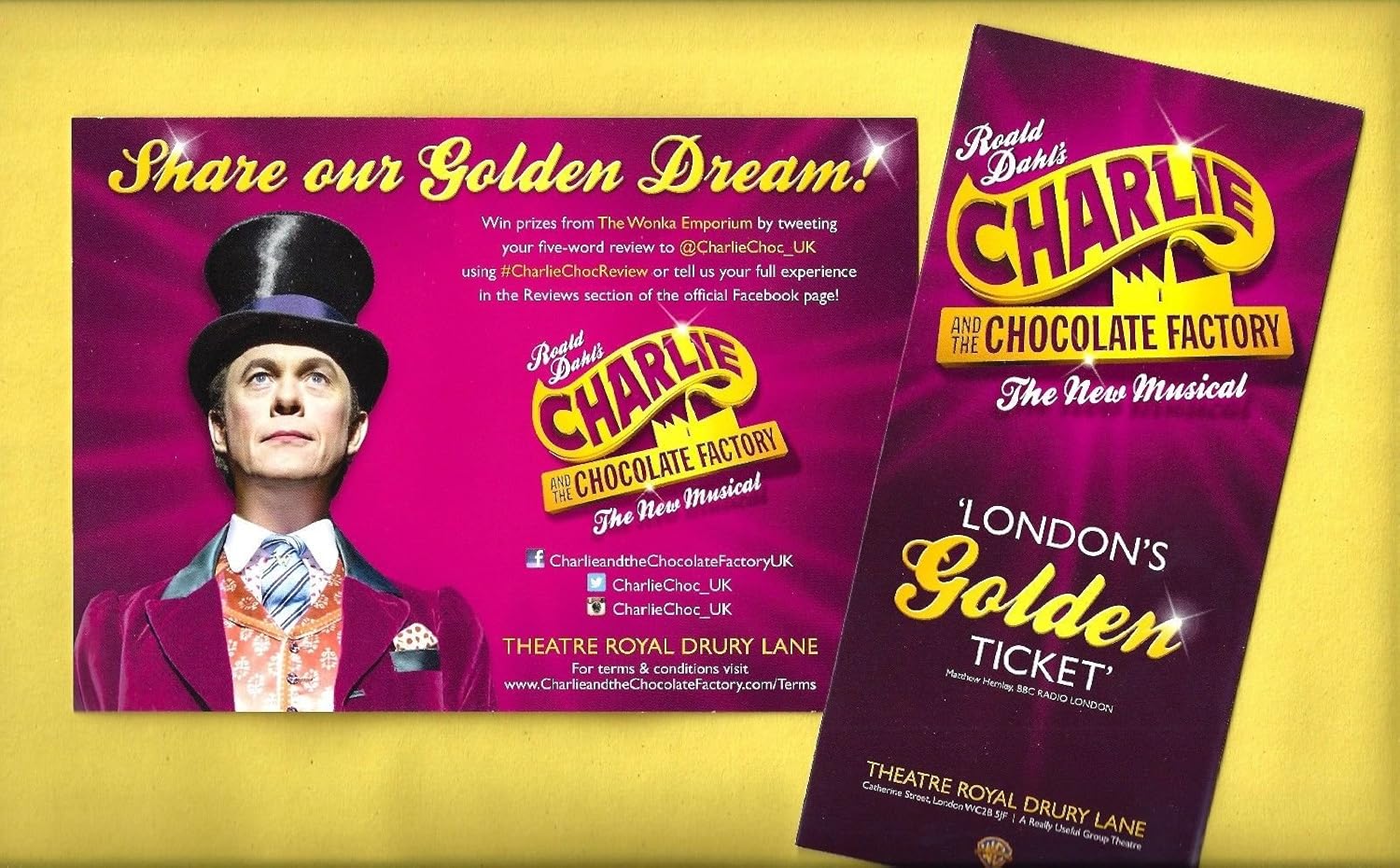 Amazon.com: Roald Dahl's London Musical 2014 Flyer Set : Collectibles ...