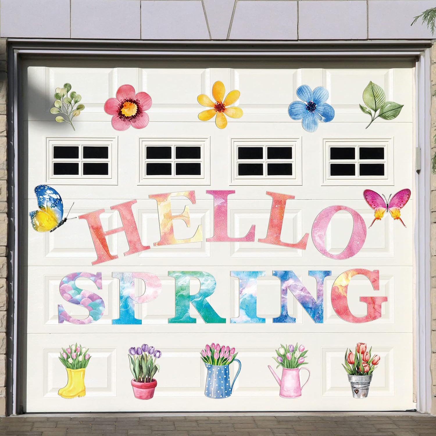Amazon.com: 23 Pcs Hello Spring Garage Door Magnets Magnetic Spring ...