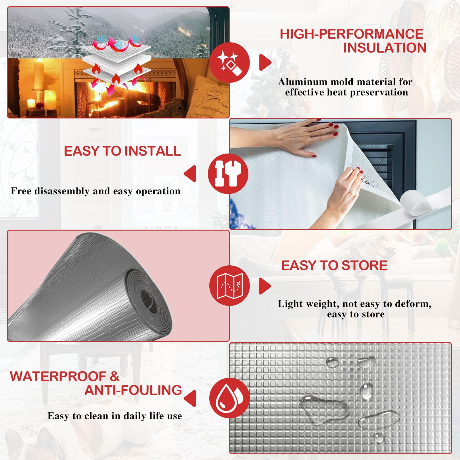 Attic Door Cover Attic Insulation Cover (39"x55") - 3-Layer Draft ...
