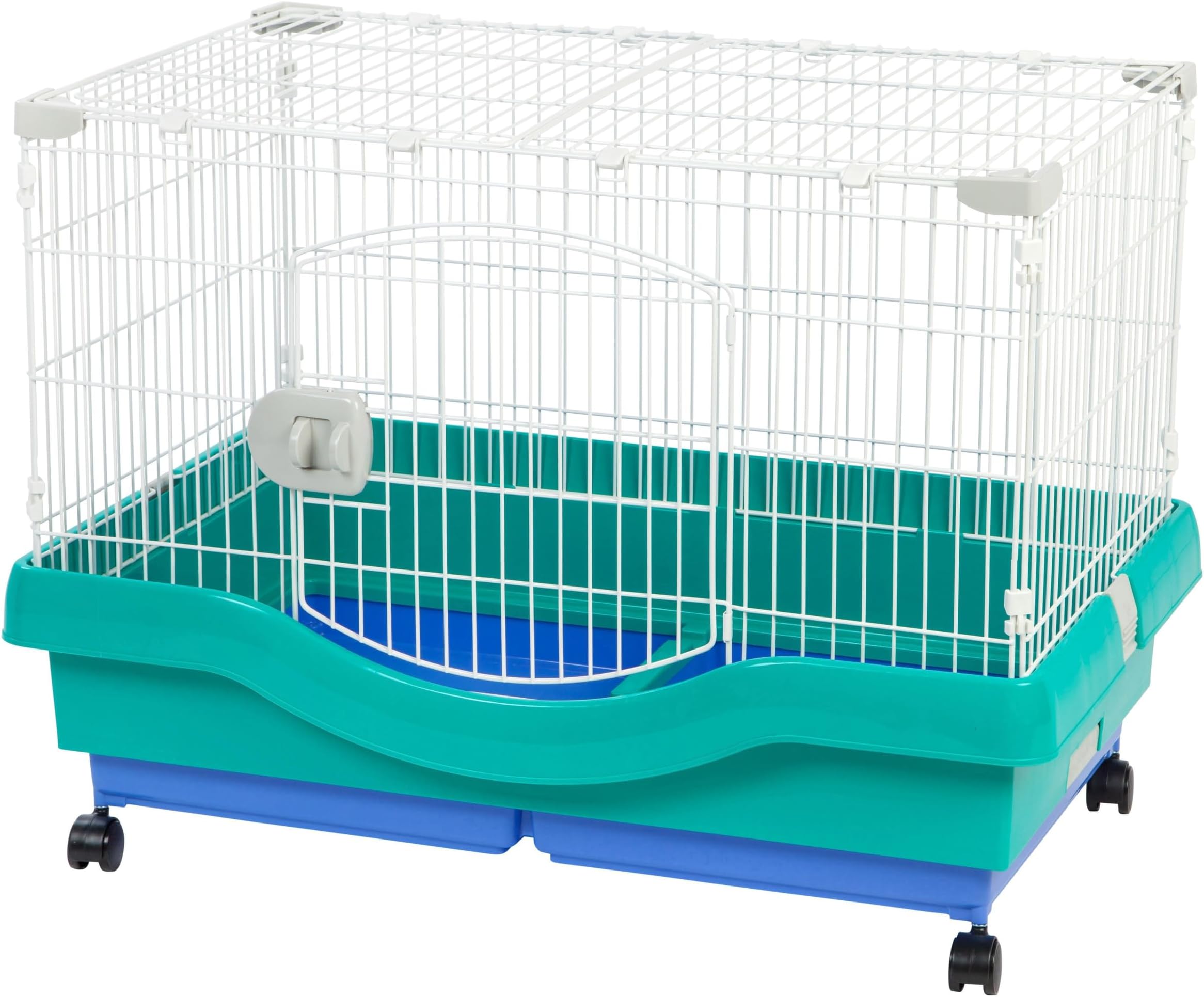 Amazon.com : IRIS USA Large Portable Wire Rabbit Cage with Top Access ...