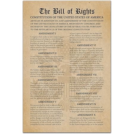 Amazon.com : American Founding documents EXTRA LARGE Laminated 3 pack ...