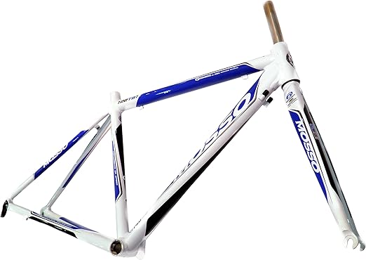 Amazon.com : Mosso 722TB7 Road Frame - White/Blue, 46-Inch : Sports ...