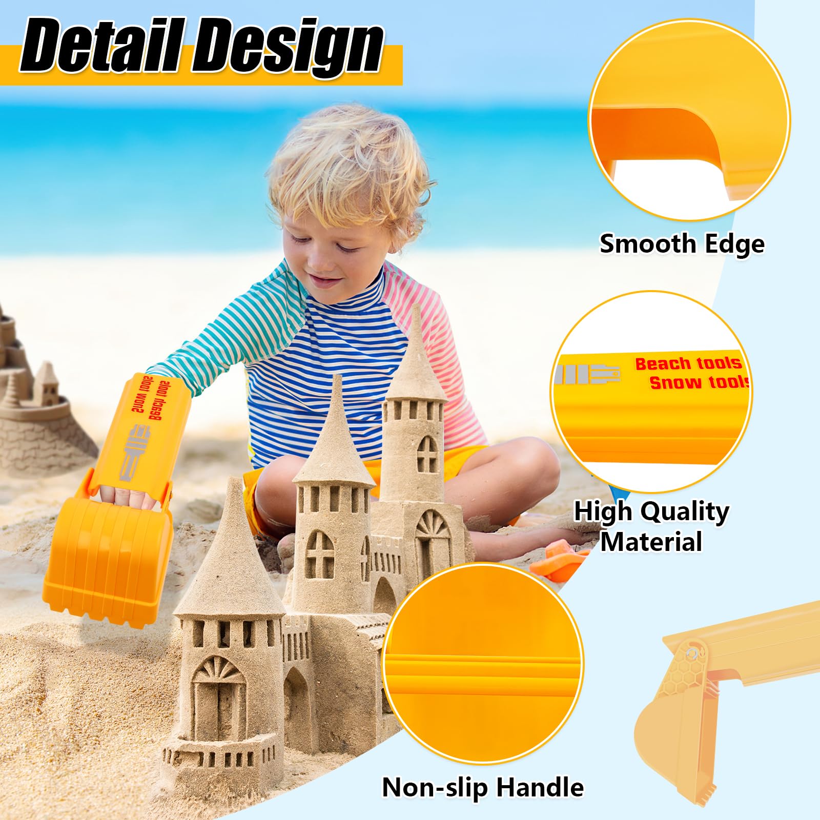 Snapklik.com : Beach Sand Toys, Fun Sand Shovels Hand Sand Digger For ...