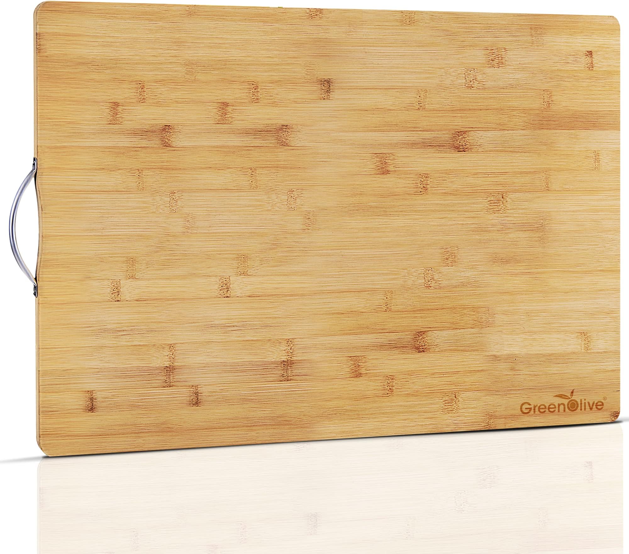 Amazon.com: Extra Large Bamboo Cutting Board for Kitchen 27.5”x17.5 ...