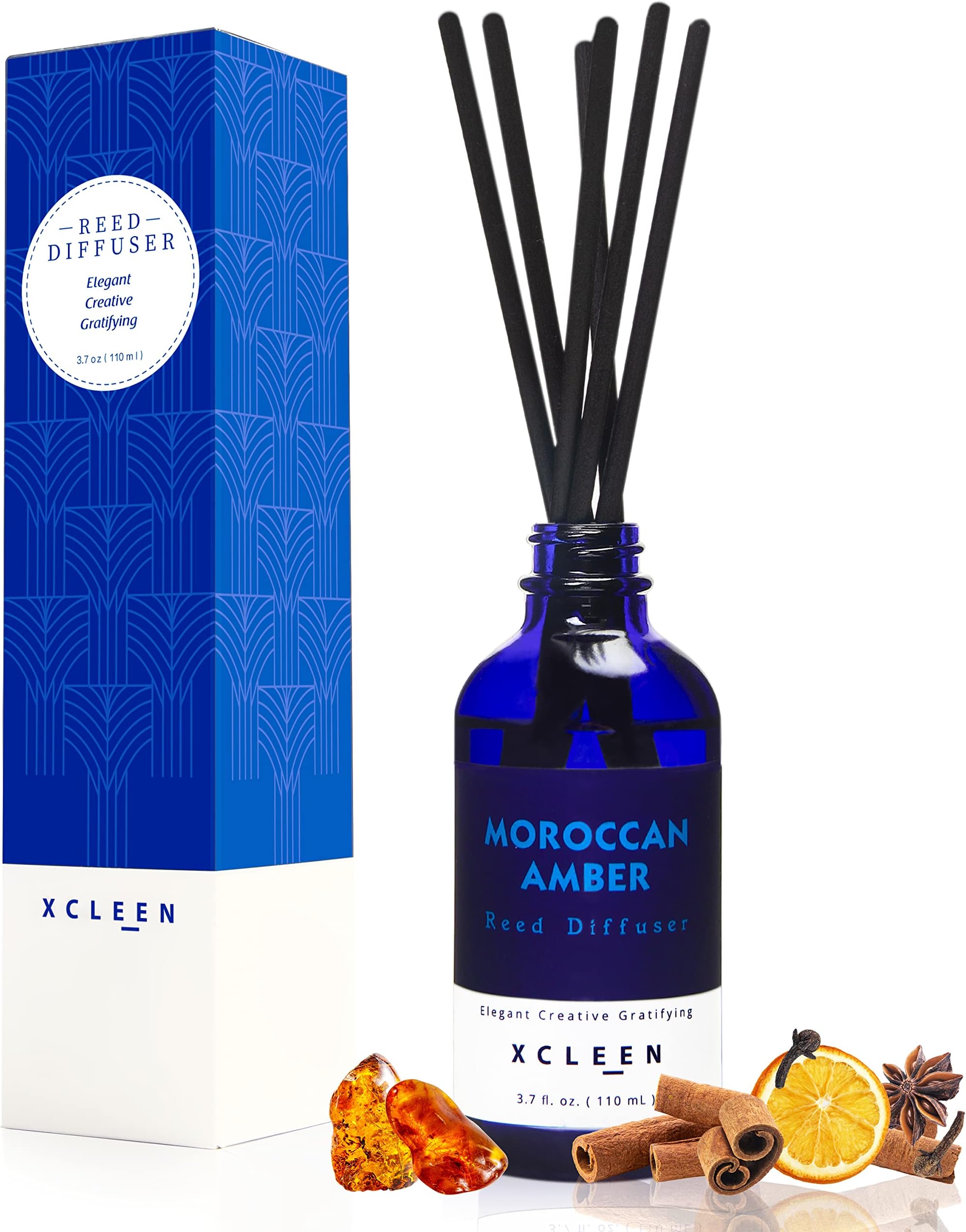 Amazon.com: Reed Diffuser Cinnamon 3.4 Fl Oz(100ml) - Room Diffuser ...