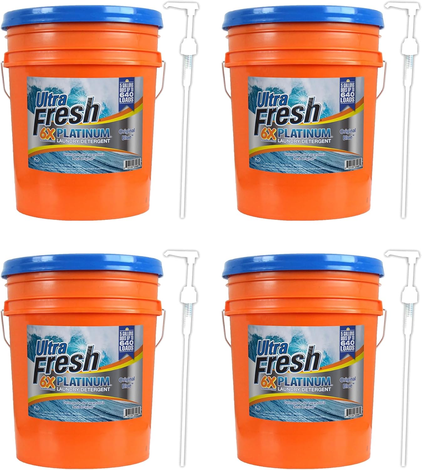 Amazon.com: Ultra Fresh 6X Platinum 5 Gallon Laundry Detergent Liquid ...