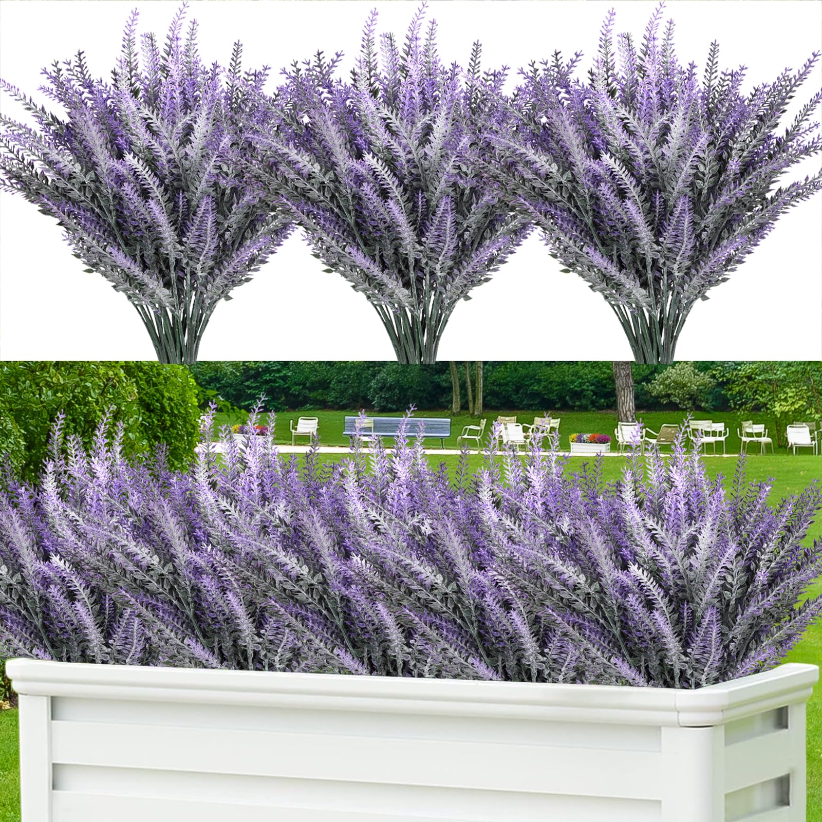 20 Bundles of Artificial Plants, Outdoor Artificial Flowers, Artificial ...