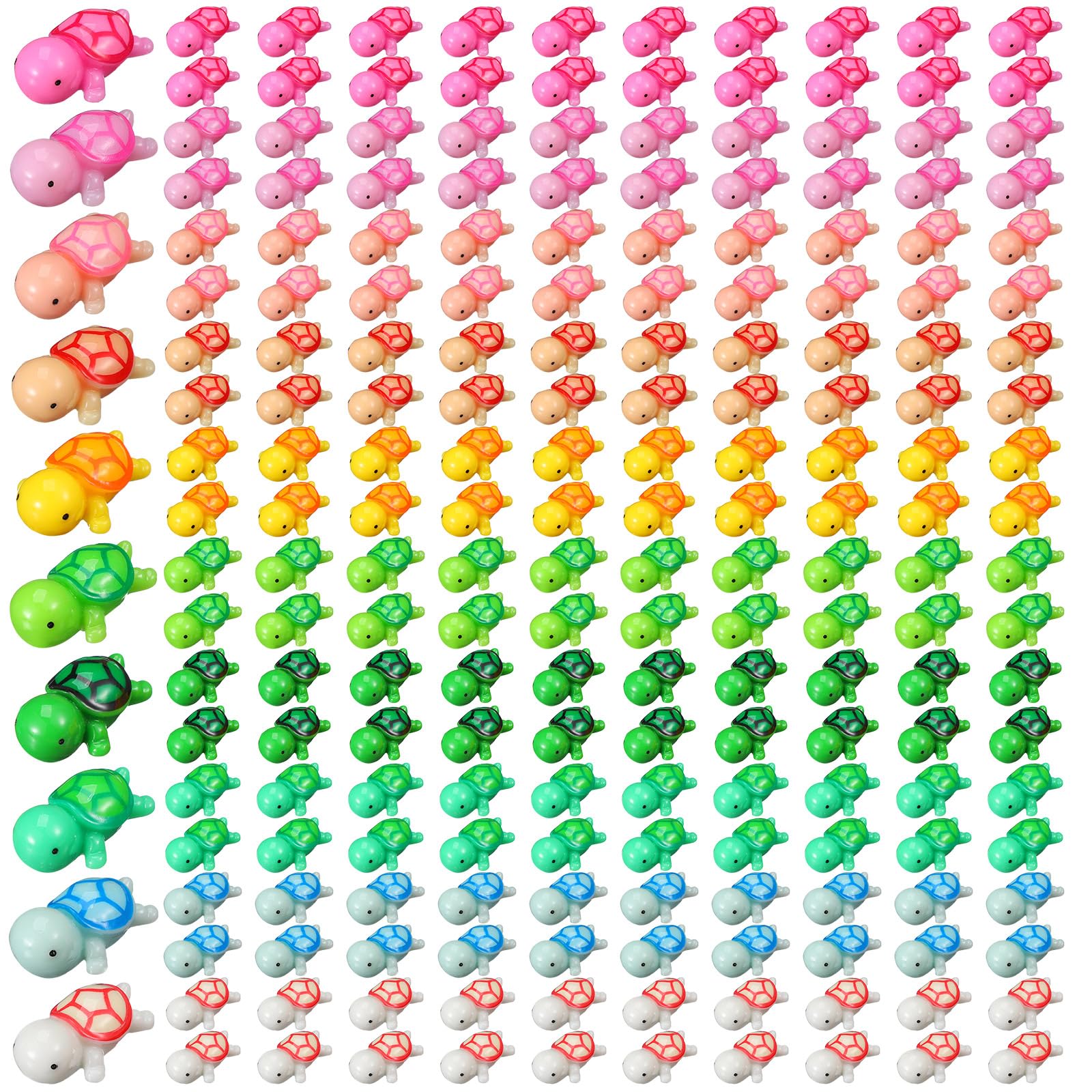 Amazon.com: Liliful 200 Pcs Mini Turtle Figurines Mini Resin Animals ...