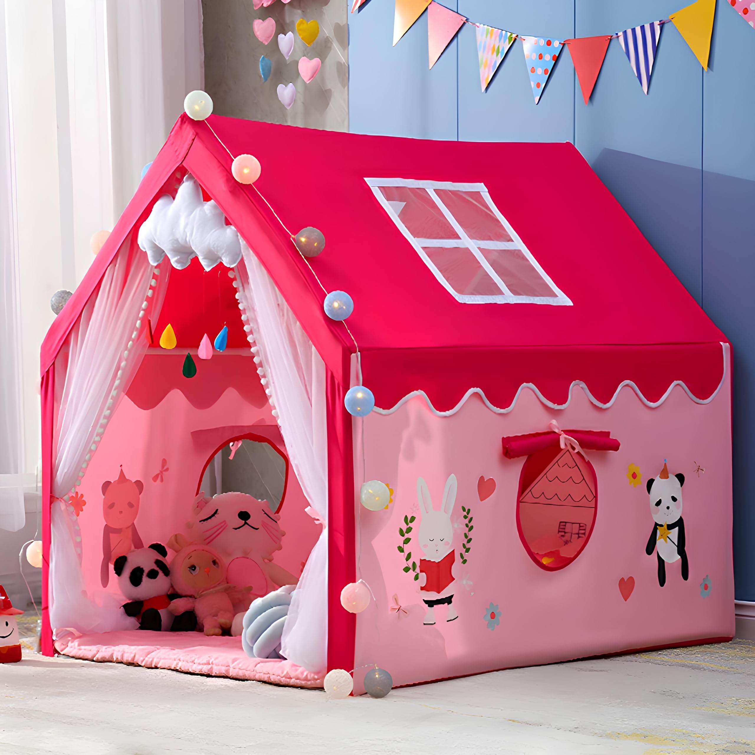 Buy Lalakiya'S Jumbo Size Light Weight Kids Play Tent House for 3-13 ...