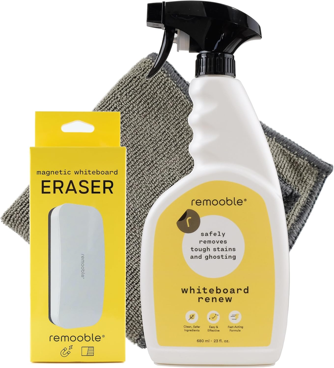 Amazon.com: Remooble Whiteboard Dry Erase Cleaning Kit - Safely Removes ...