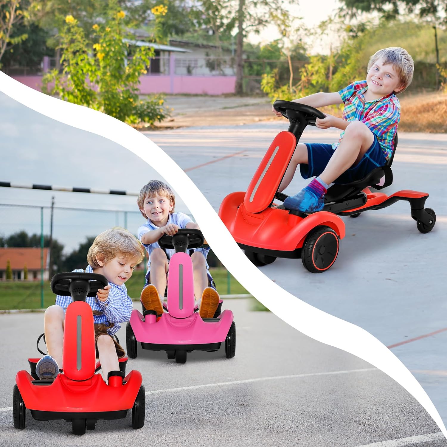 Costzon Go Kart eléctrico de 6 V con asiento ajustable de 2 posiciones ...