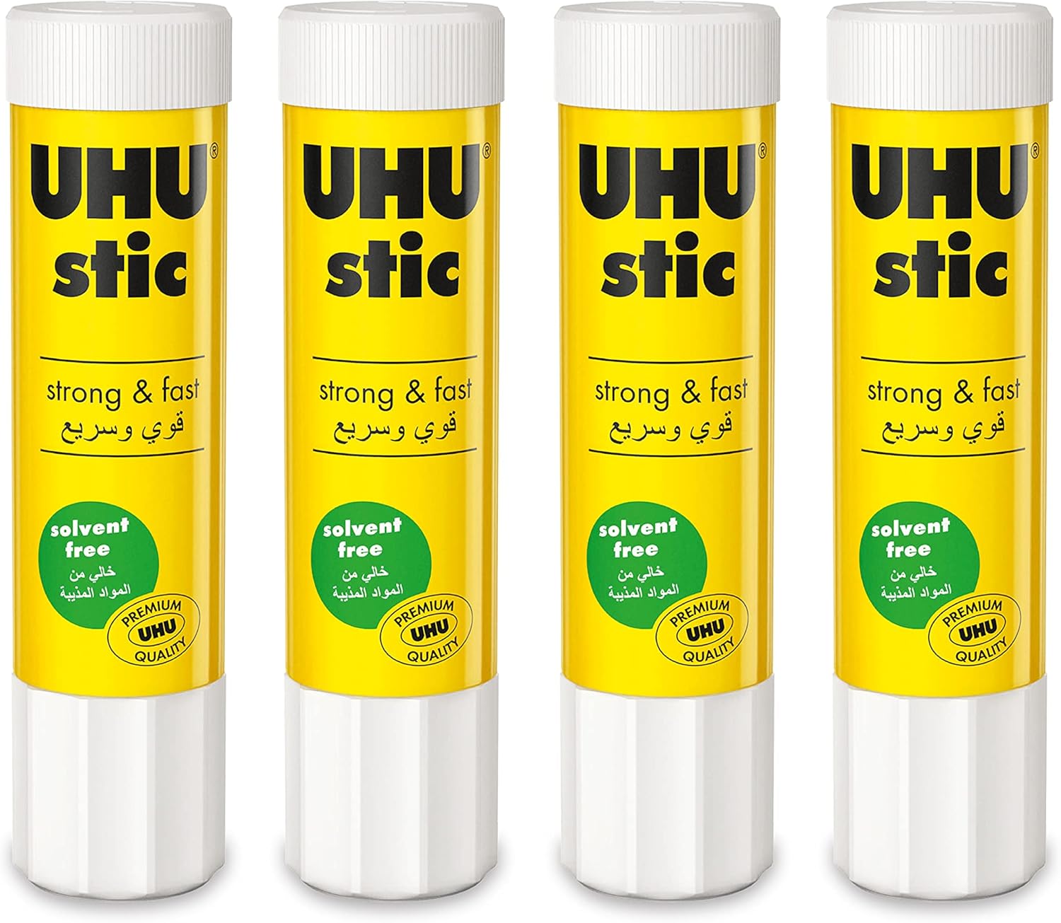 UHU stic, 21g, pack of 4, the proven glue stick, strong, fast, solvent ...