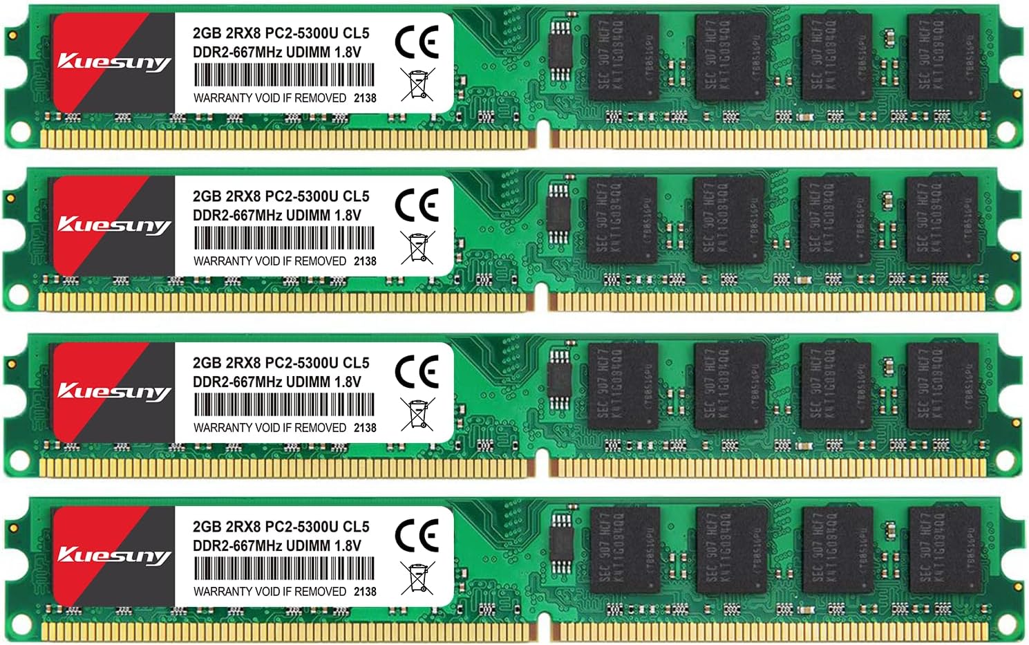 A-Tech 8GB Kit (2x4GB) DDR2 667MHz ECC FBDIMM PC2-5300F ECC Fully ...