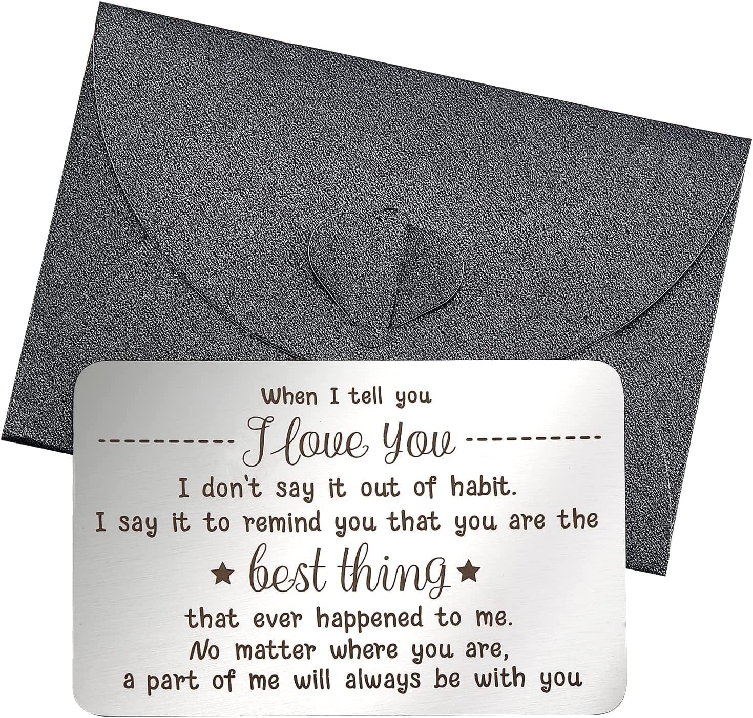 FALOGI My Love Wallet Card, 10 Reasons Why I Love You, Soulmate Gifts ...