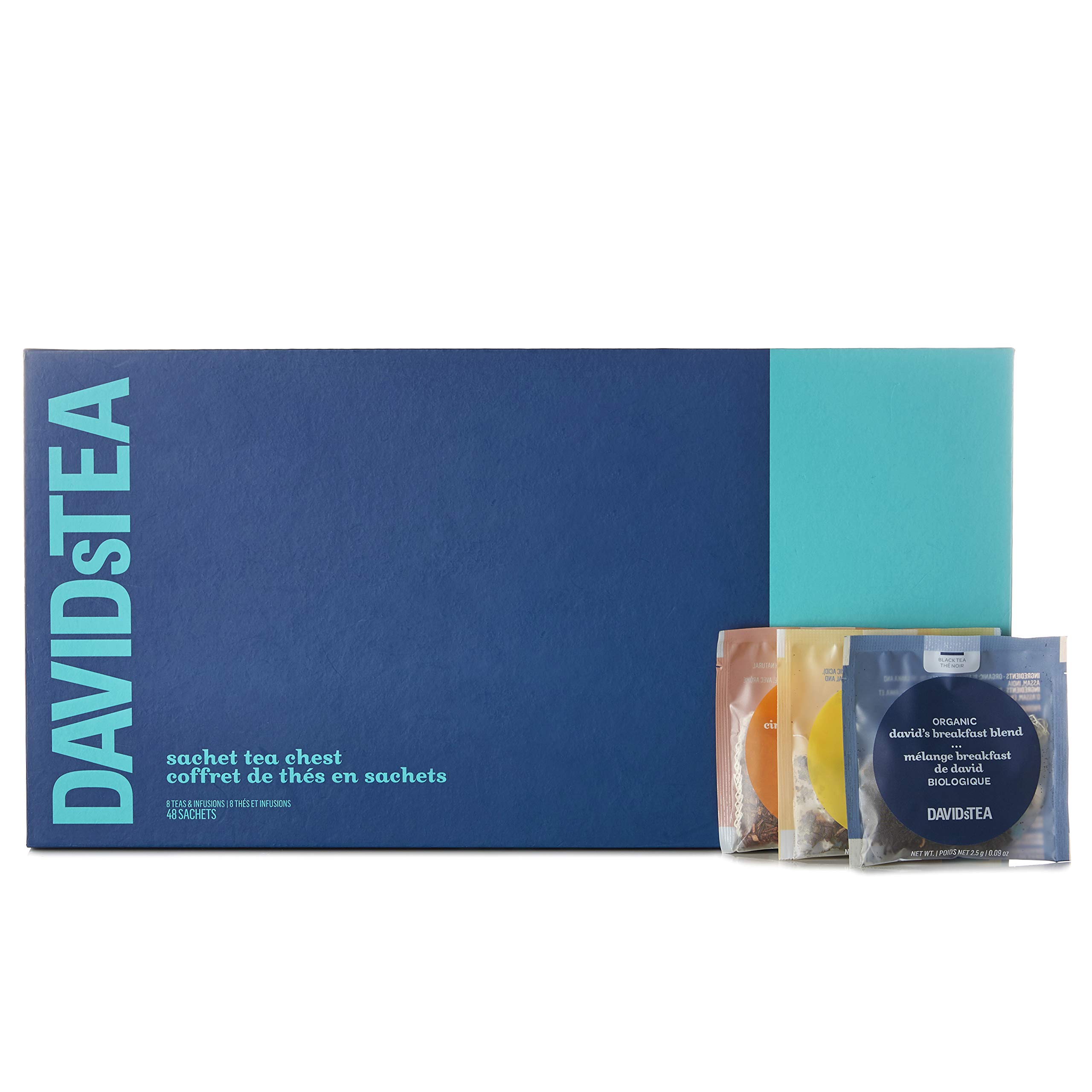Buy DAVIDsTEA Sachet Tea Chest, Premium Tea Gift Box, Full Leaf and ...