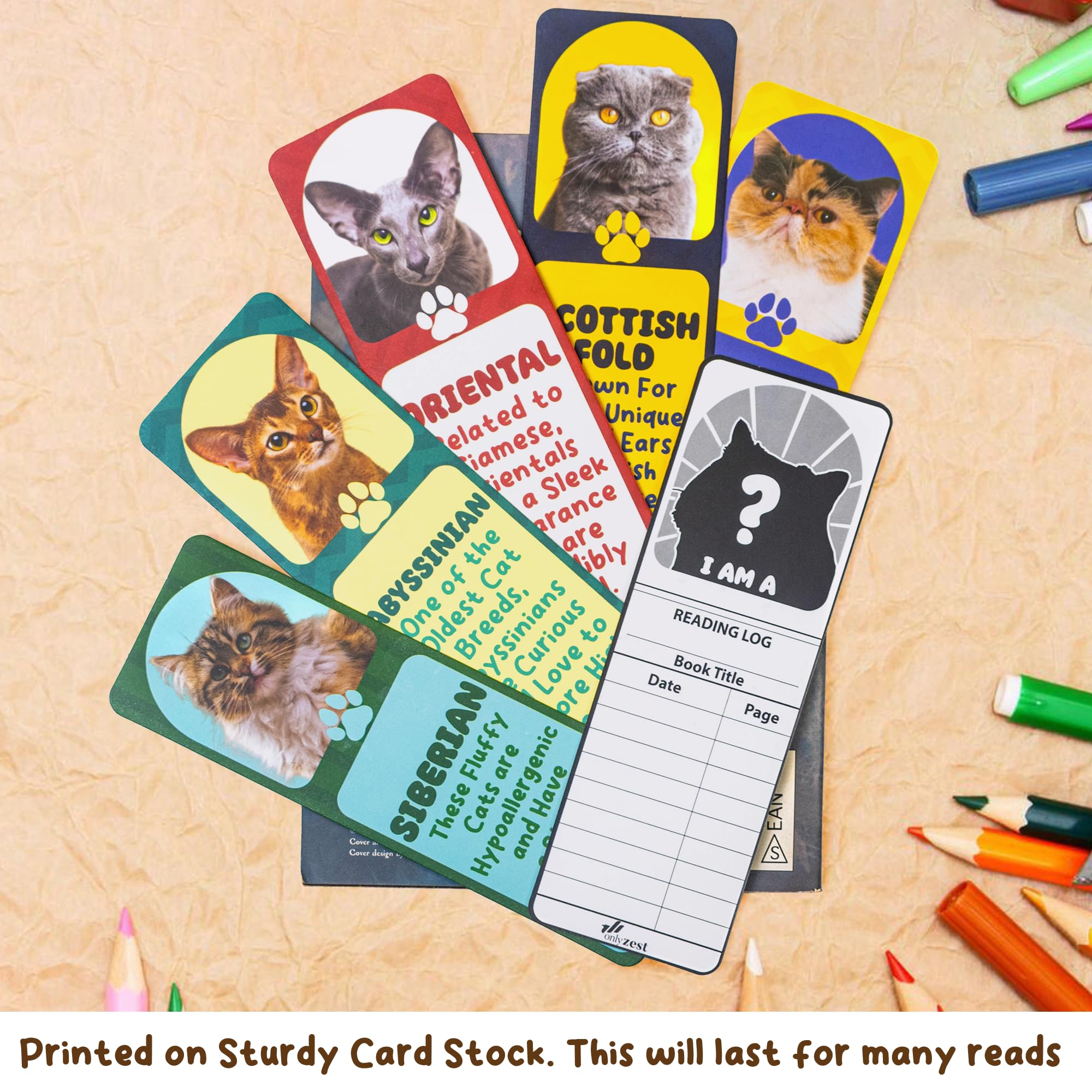 Kids Bookmarks 100 Pack Animal Bookmarks For Kids - Fun Facts & Reading ...