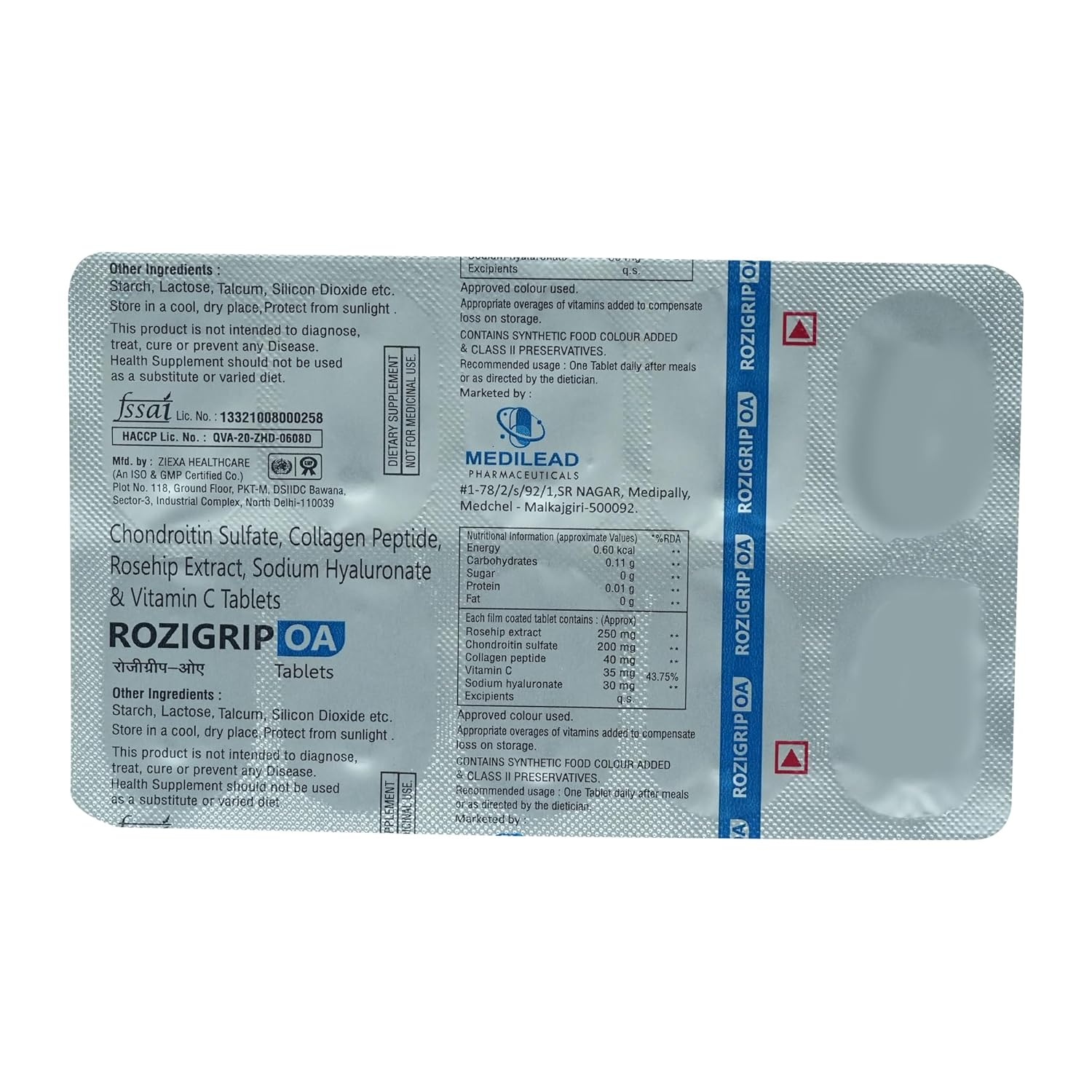 Rozigrip OA -Strip of 10 Tablets : Amazon.in: Health & Personal Care