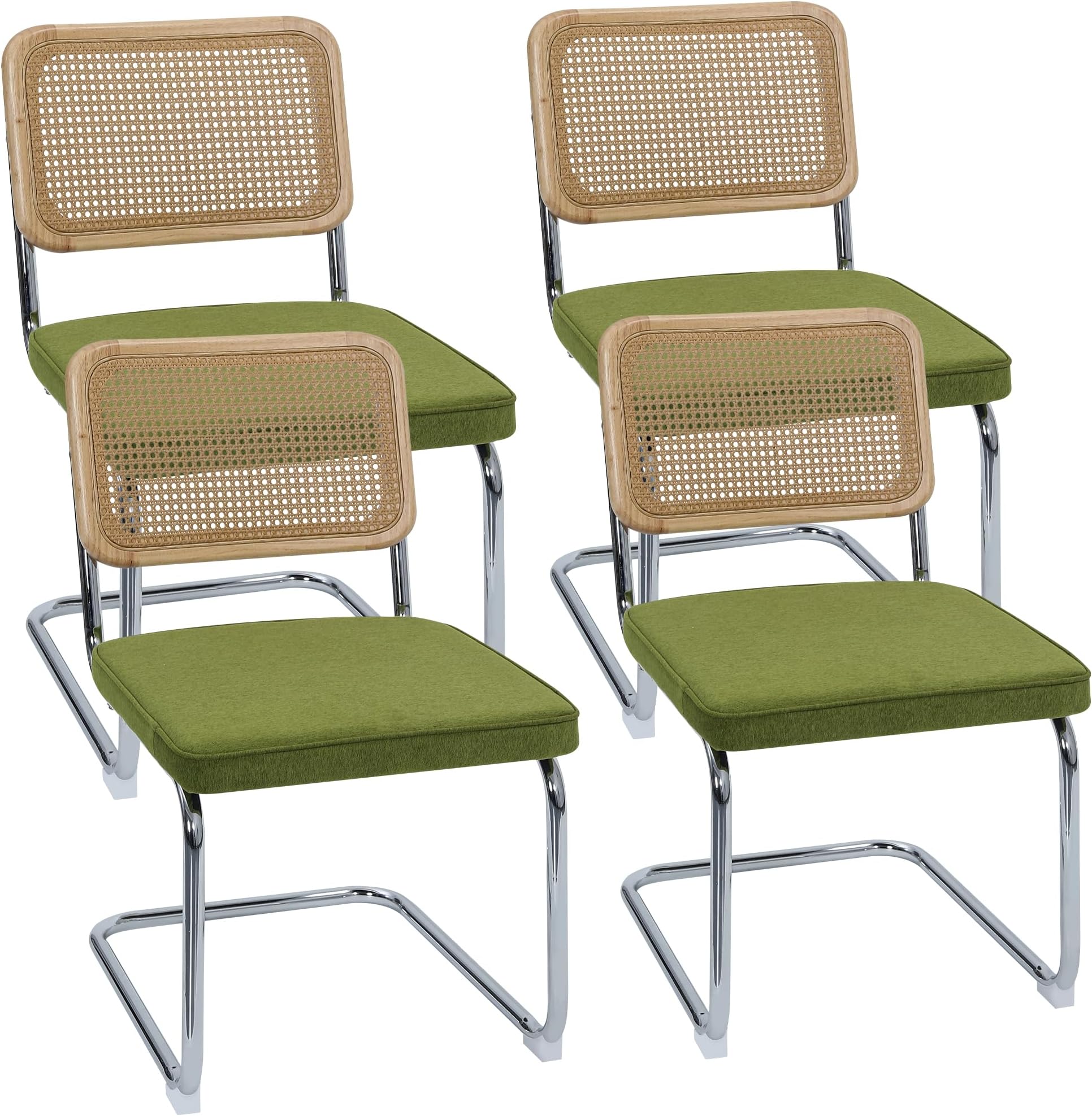 Amazon.com - KROFEM Modern Cesca Cane Dining Chairs, Set of 4 ...