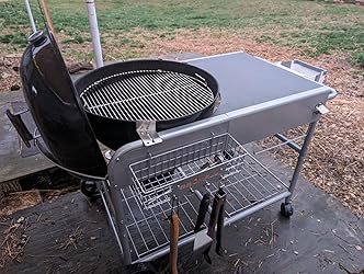 Amazon.com : Grill Table for Weber 22" &18" Original Kettle, for Weber ...