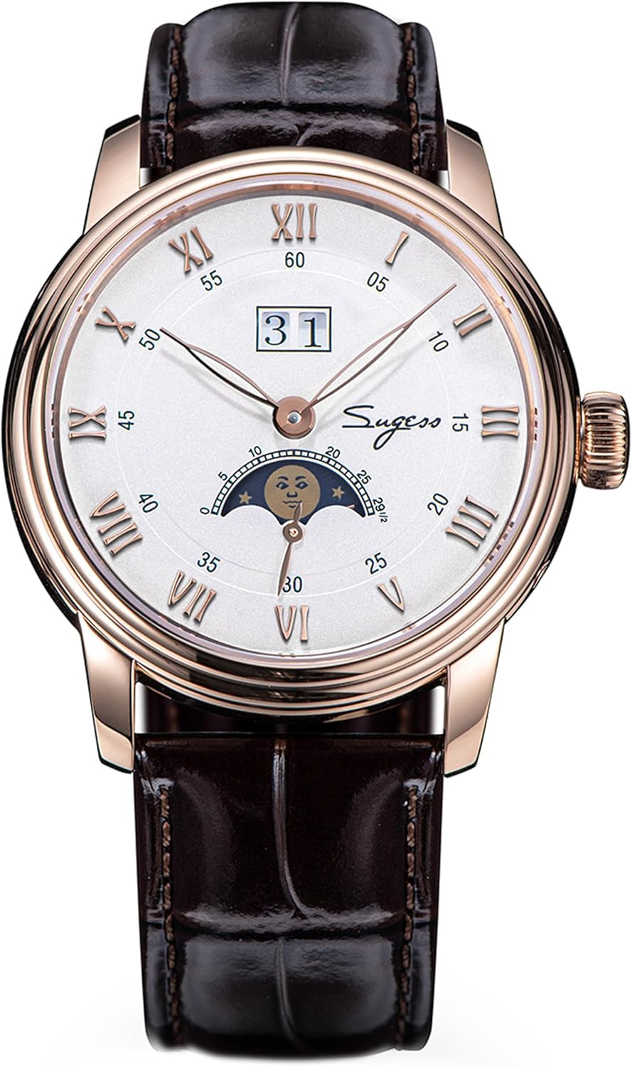 Amazon.com: Sugess MoonPhase Master 41mm S437.04 ST2528 Automatic ...