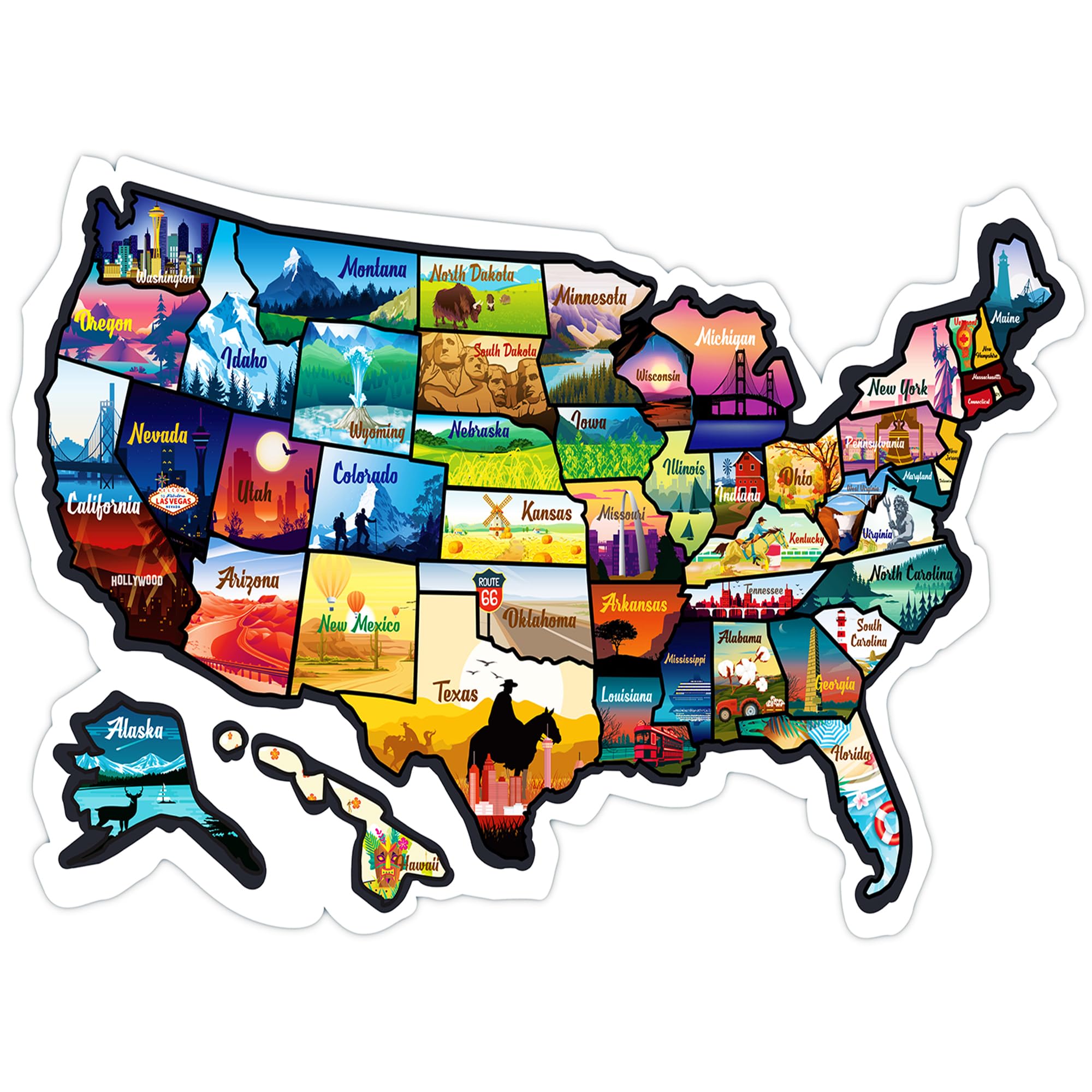 Snapklik.com : Large Scratch Off Map Of United States 23x16 Inch - Hand ...