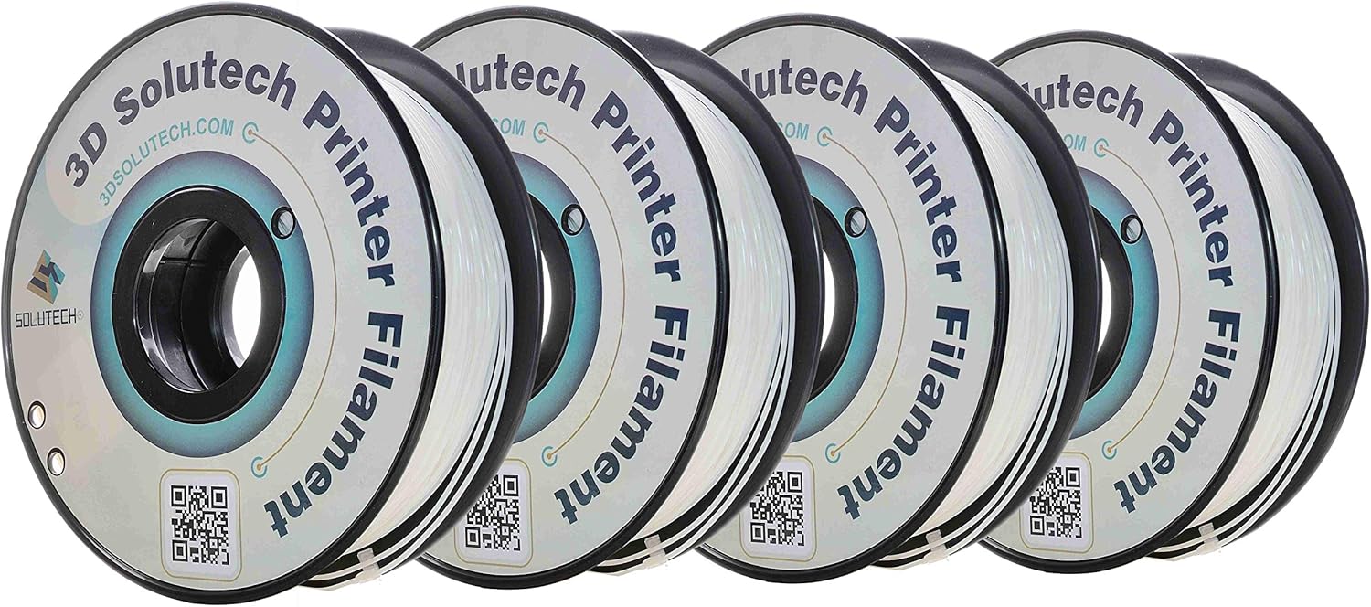 Amazon.com: 3D Solutech Real White 3D Printer PLA Filament 1.75MM ...