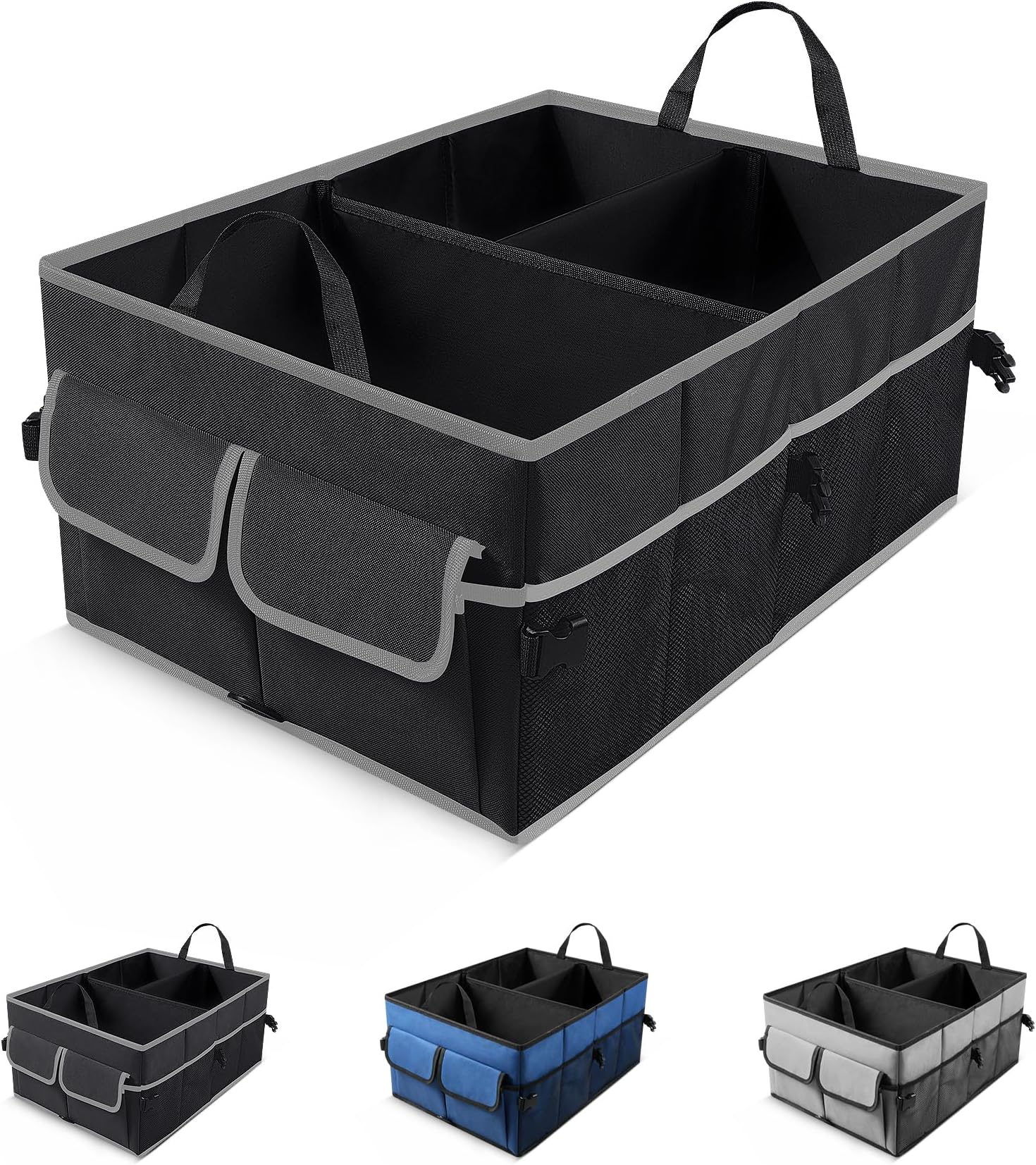 Amazon.com: UYYE Auto Trunk Organizer,Compartments Collapsible Durable ...