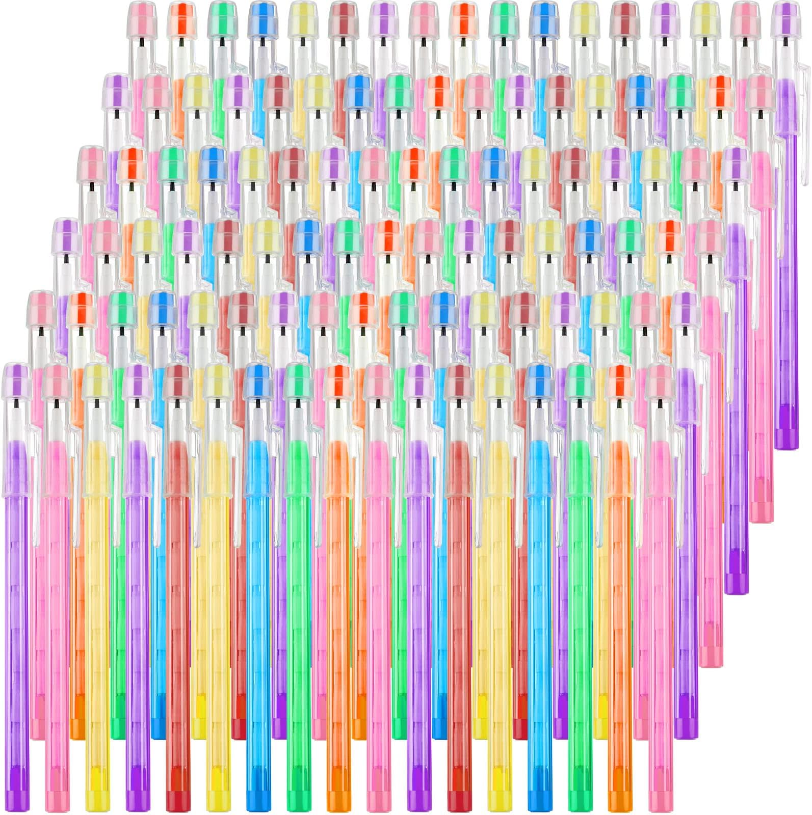 Amazon.com : Stacking Point Pencils for Kids (bulk set of 50) Fun ...