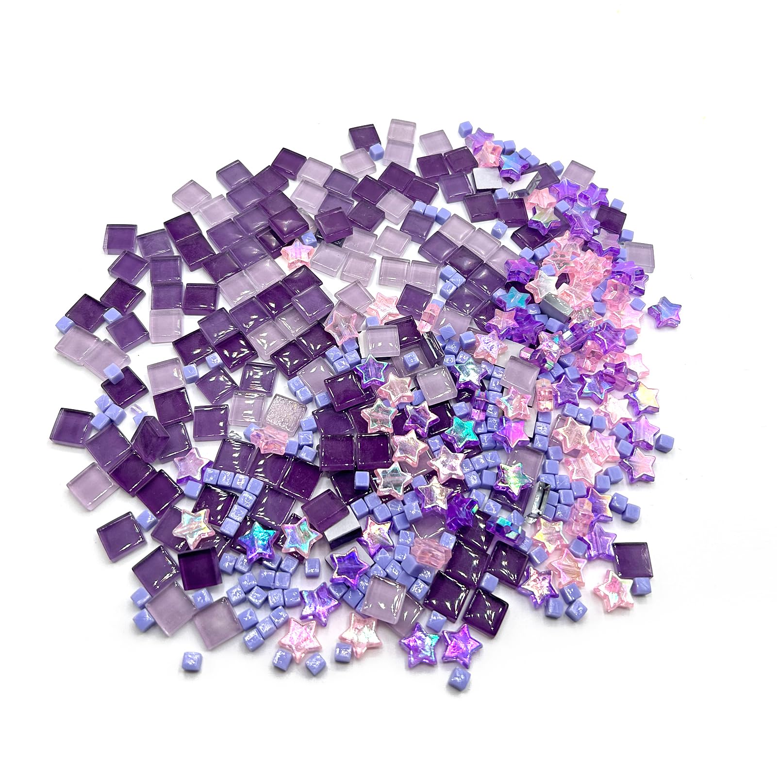 Amazon.com: Giftmeet Small Glass Tiles for Crafts, 350 Pieces Crystal ...