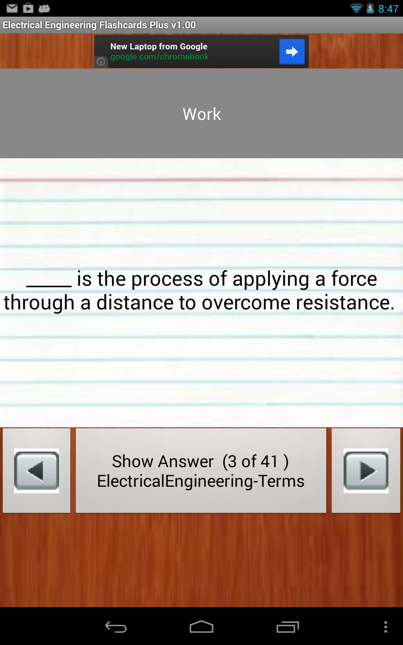 Electrical Engineering Flashcards Plus - App on the Amazon Appstore