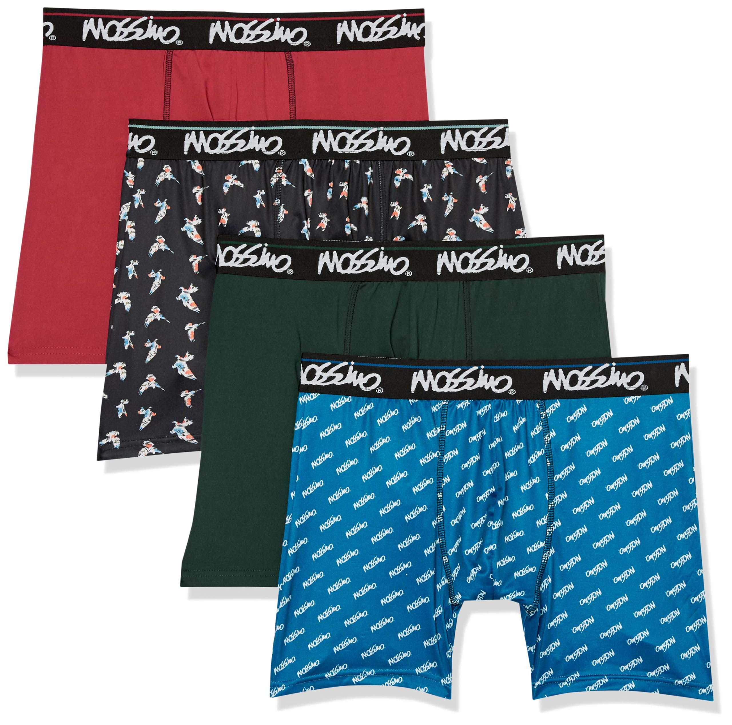 Mossimo 4-Pack Performance Boxers Briefs for Men - Breathable Underwear ...