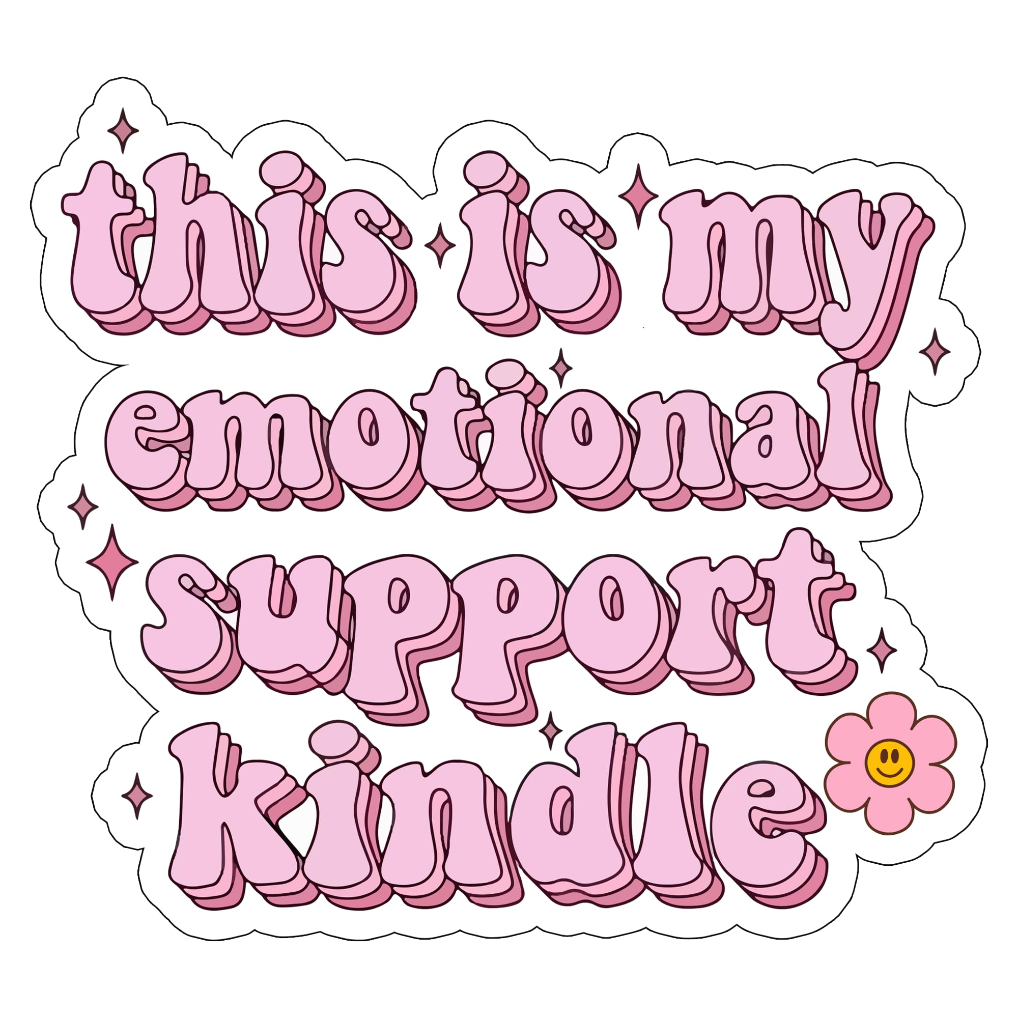 Amazon.com: This is My Emotional Support Kindle Sticker, Kindle Sticker ...
