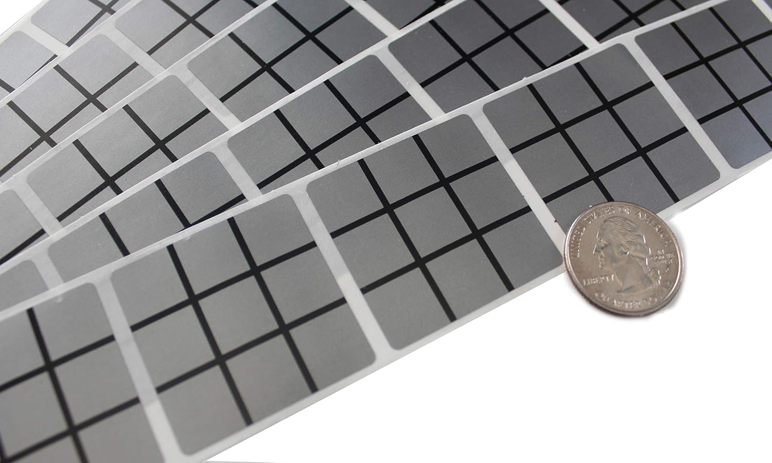 Amazon.com: My Scratch Offs 1.5 Inch Silver Square with Black Grid ...