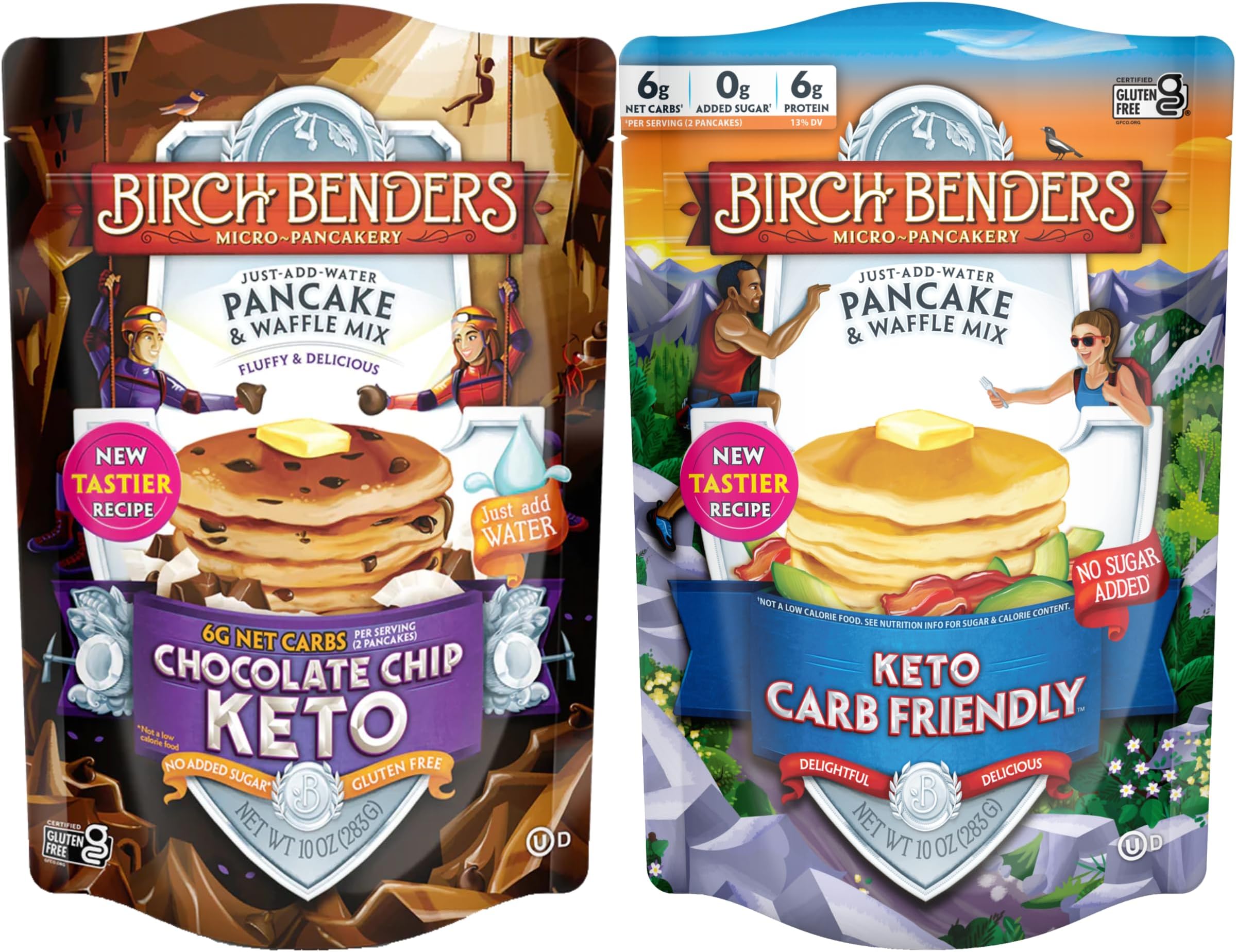 Amazon.com : Birch Benders Keto Chocolate Chip Pancake & Waffle Mix ...