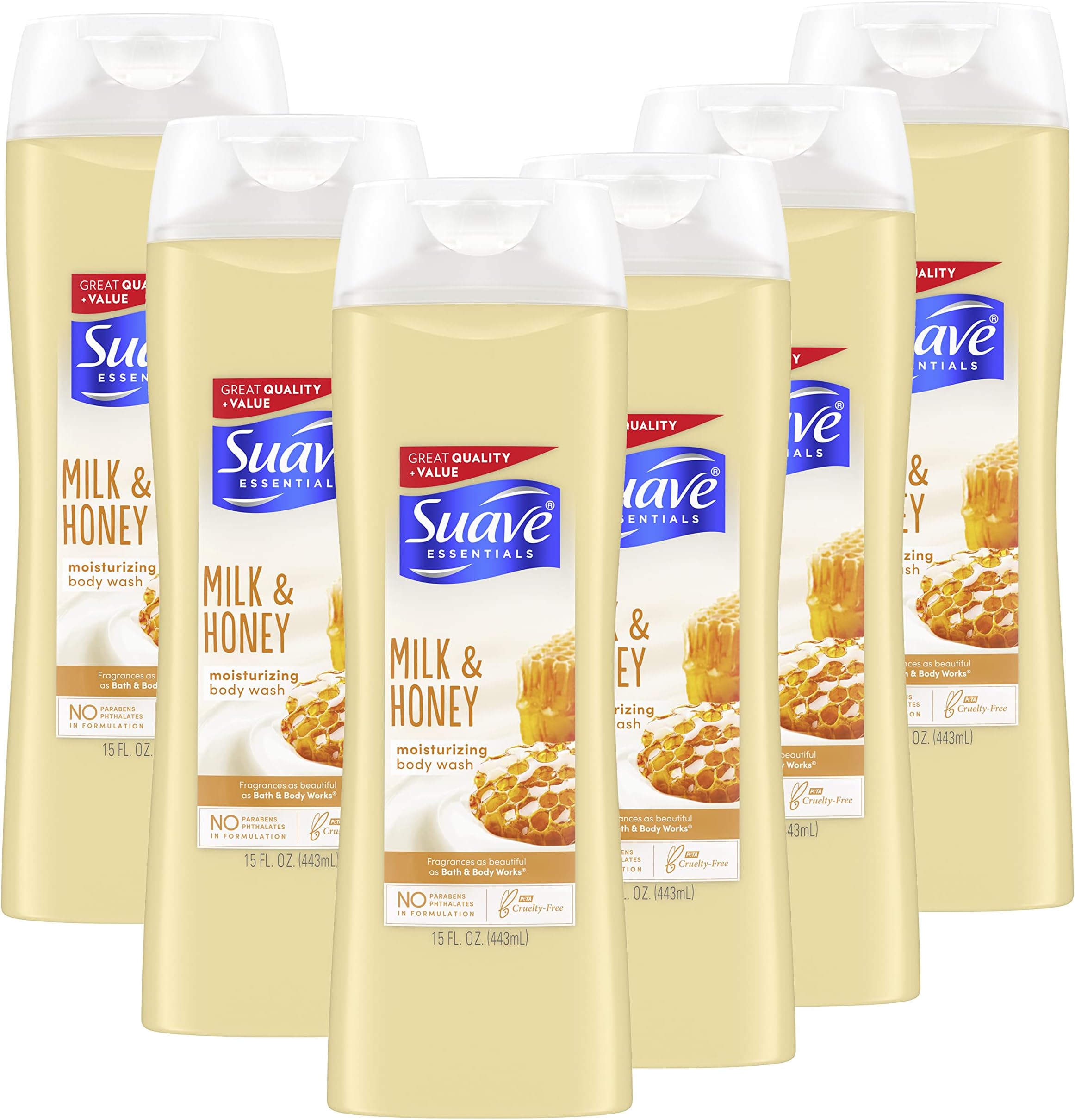 Amazon.com : Suave Essentials Body Wash For Moisturized & Pampered Skin ...