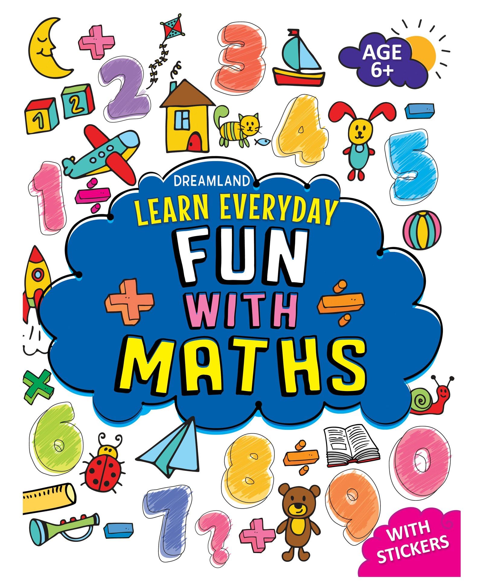 Fun with Maths Activity Book for Children Age 6+ with Stickers - Learn ...