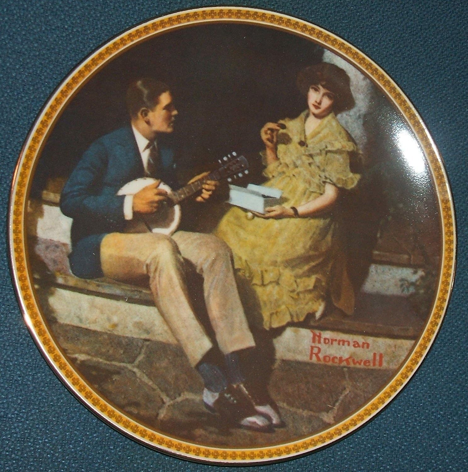 Amazon.com: Norman Rockwell: “Pondering on the Porch” Rediscovered ...