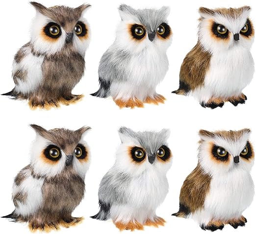 Amazon.com: Skylety 6 Pieces Mini Owl Plush Toy 3.2 Inch Plush Animal ...