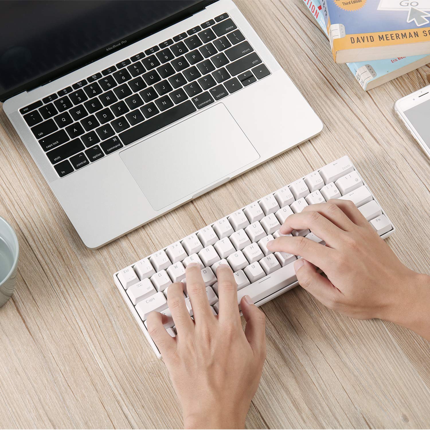 RK ROYAL KLUDGE RK61 Wireless 60% Triple Mode Mechanical Keyboard, 61 ...