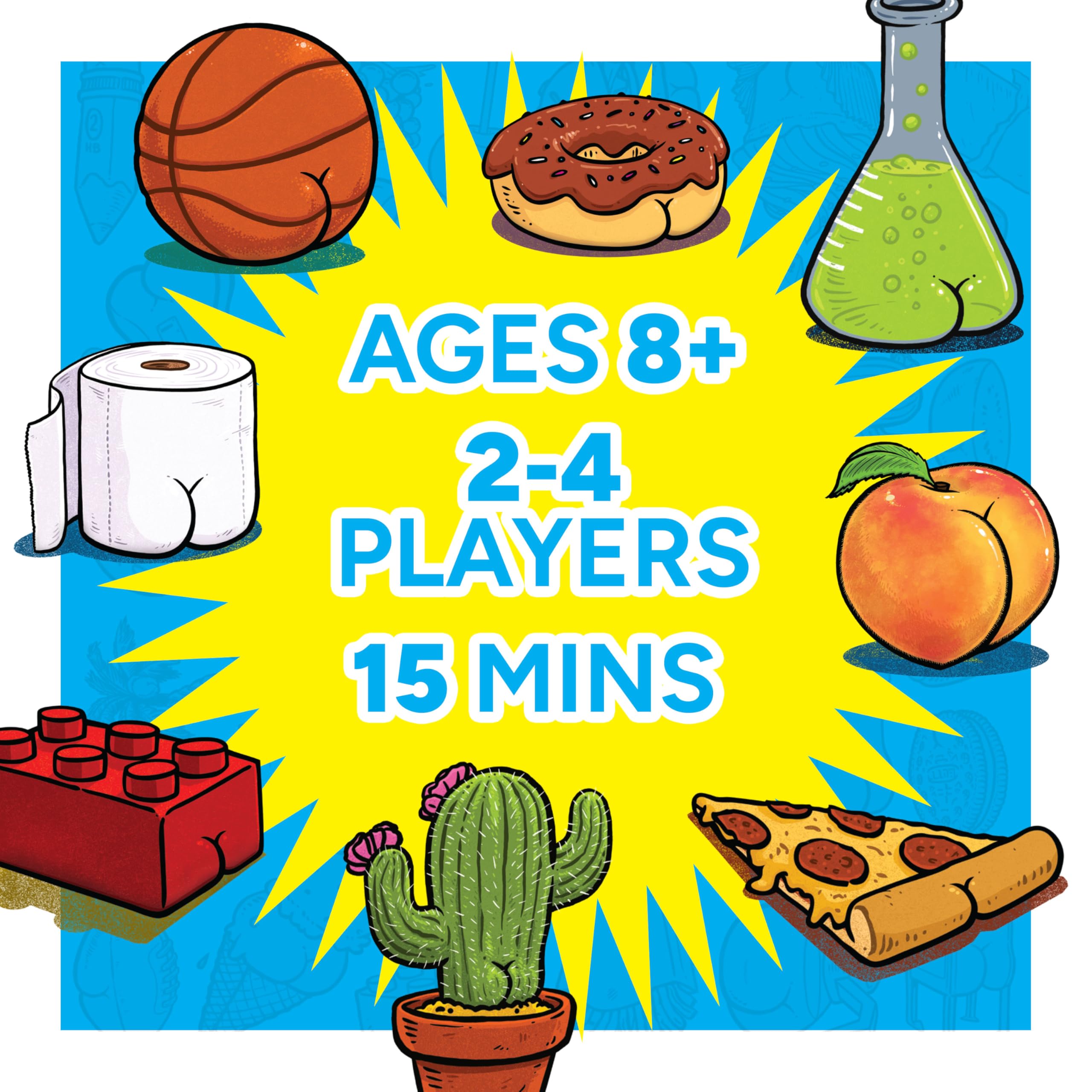 Snapklik.com : Butts On Things - The Cheek To Cheek Card Game - For ...
