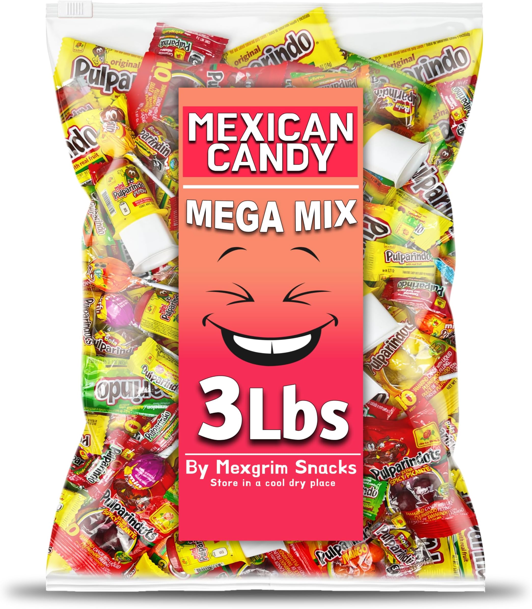 Amazon.com: Mexican Candy Variety Pack, 3lbs Bag Individually Wrapped ...