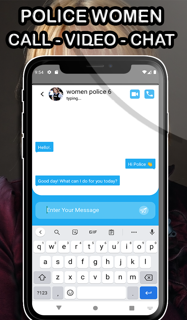 Video Call From Police Women - Live voice & Video from police women and ...