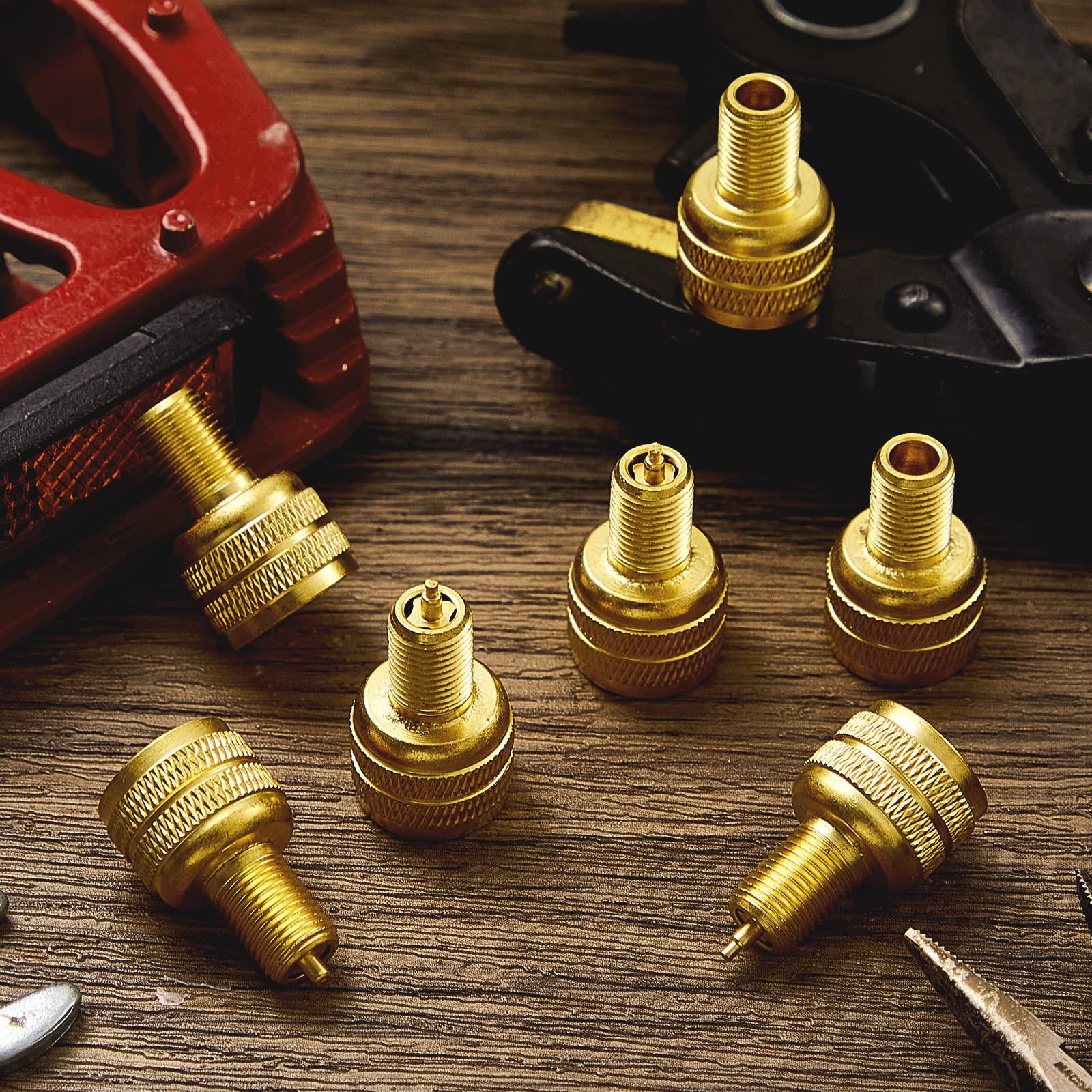 Snapklik.com : 10 Pcs Large Bore Tire Valve Adapter Valve Stem Adapter ...