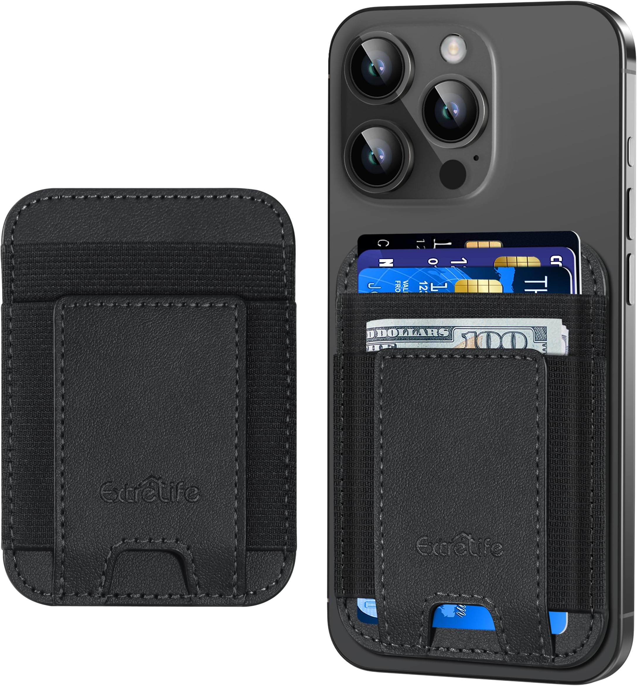 Amazon.com: TopMade Phone Card Holder, Premium Leather Phone Wallet ...