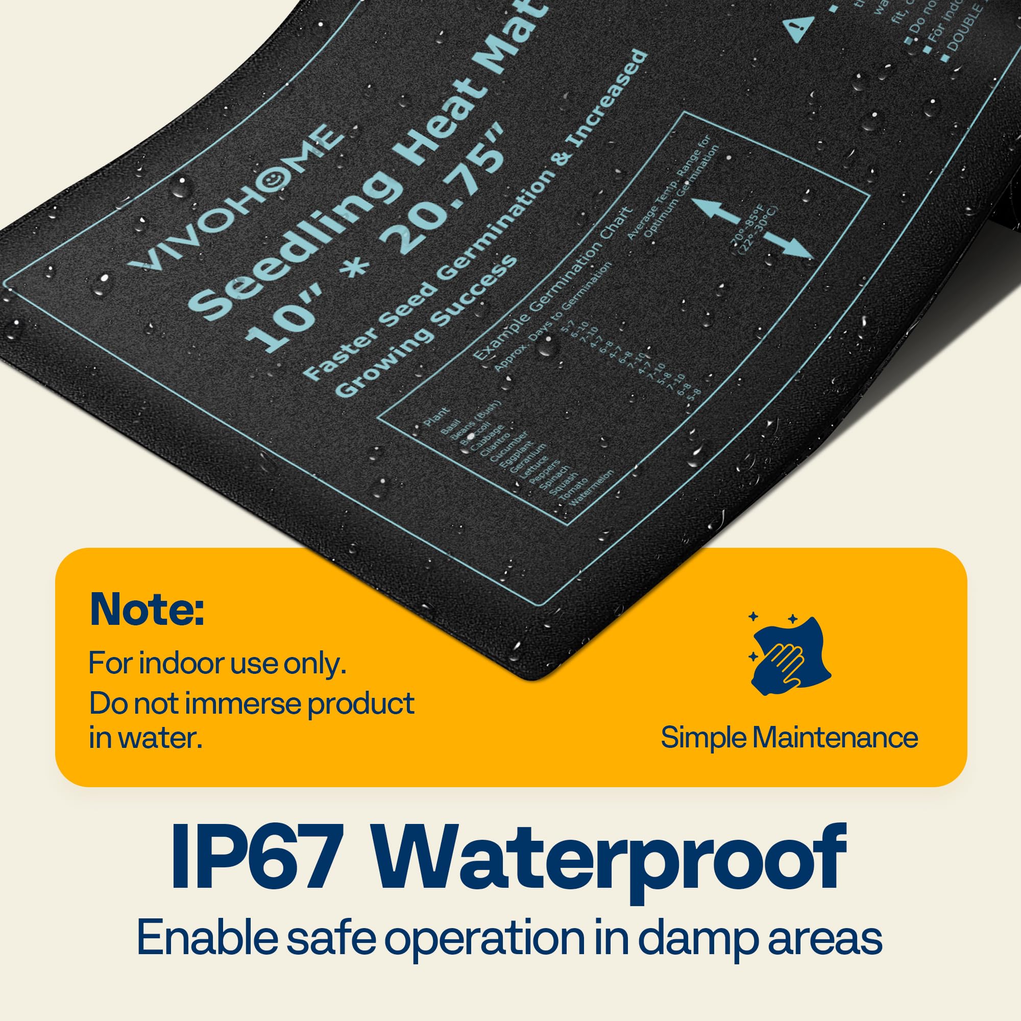 Snapklik.com : 20W Waterproof Seedling Heat Mat For Seed Starting ...