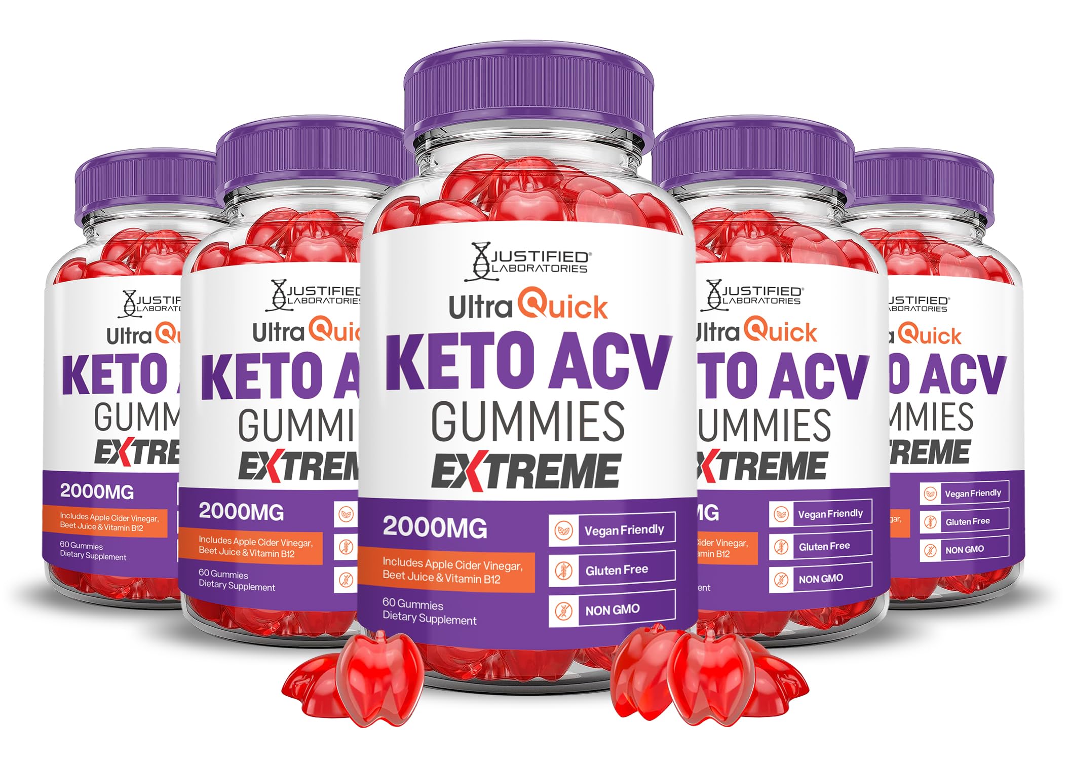 Amazon.com: (5 Pack) Ultra Quick Keto ACV Gummies Extreme 2000MG ...