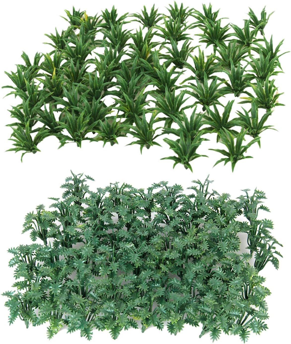 Badiman 100 Pieces Green Model Grass Shrubs Bush Railway Garden Park ...