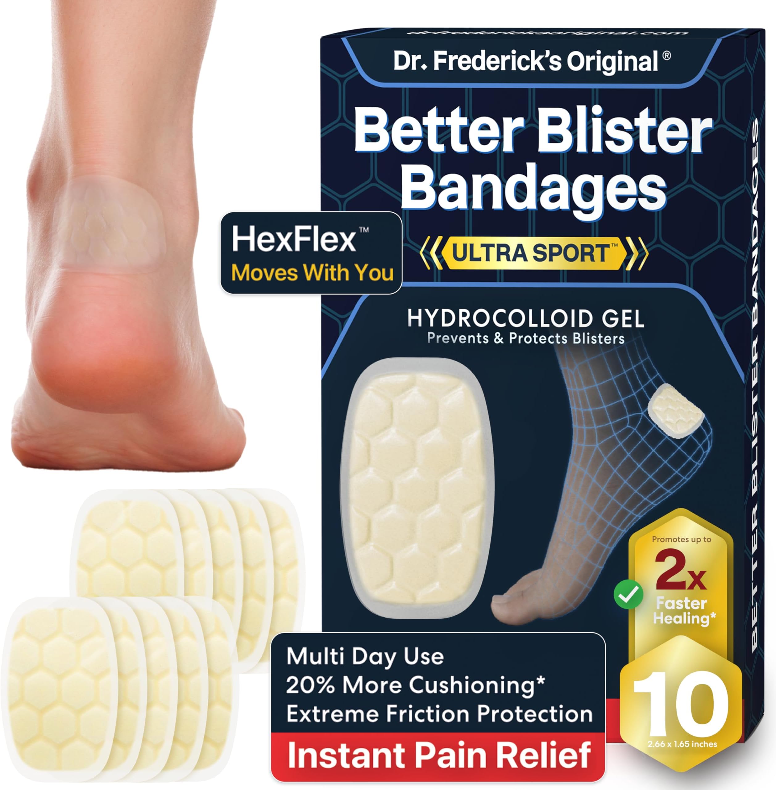 Amazon.com: Compeed Sports Heel Blister Plasters, 5 Hydrocolloid ...
