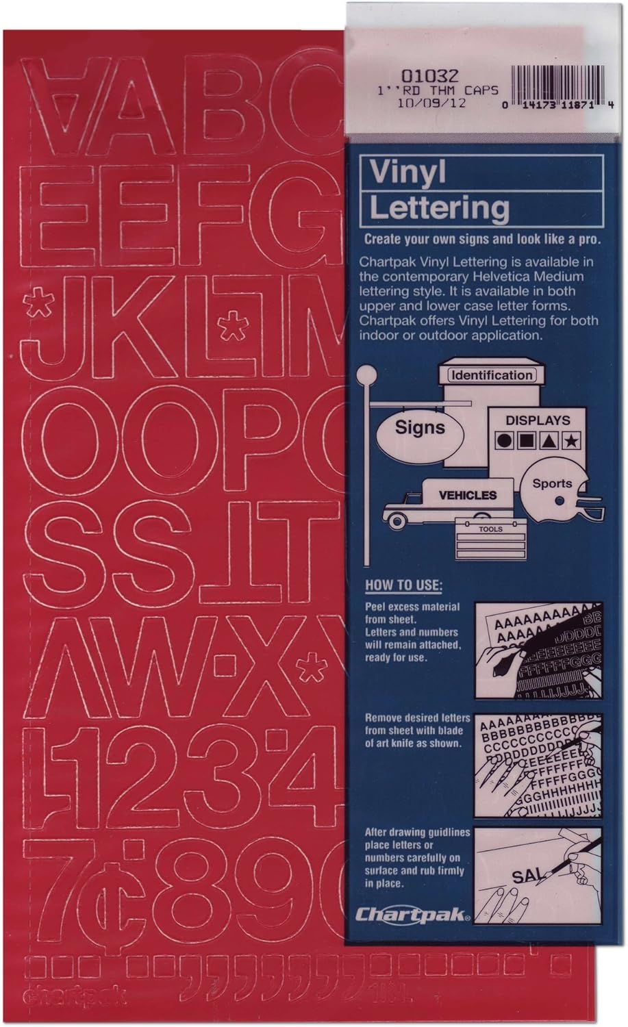 Amazon.com: Chartpak Vinyl Letters and Numbers : Home & Kitchen