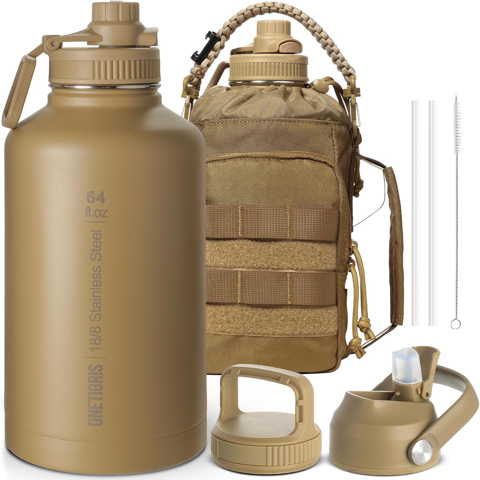 Amazon.com: NATURE PIONEOR Tactical Water Bottle with Carrying Molle ...